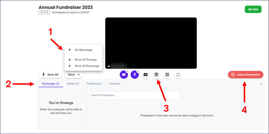 Livestream Studio Presenter Controls – DoJiggy Knowledge Base